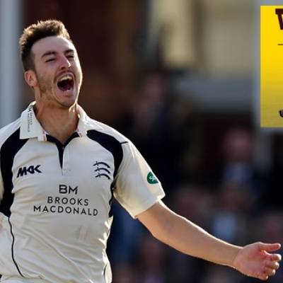 Toby Roland-Jones named as one of five Wisden Cricketers of the Year