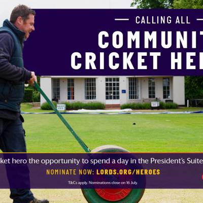 MCC launch 2024 Community Cricket Heroes campaign