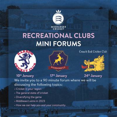 NEW FOR 2023 | RECREATIONAL CLUB MINI FORUMS