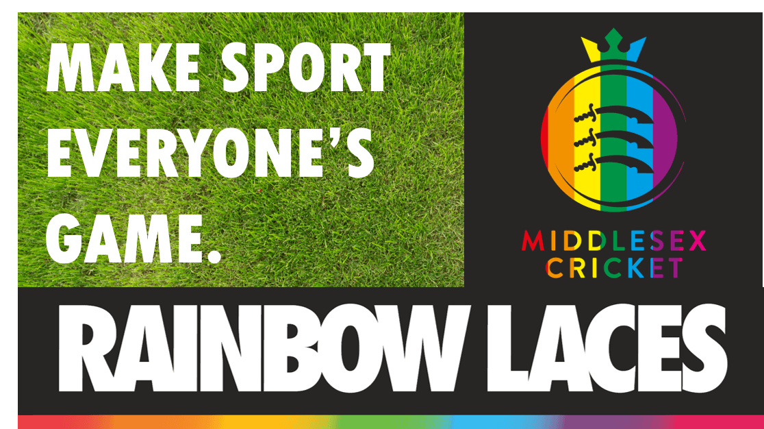 MIDDLESEX CRICKET SUPPORTS RAINBOW LACES CAMPAIGN
